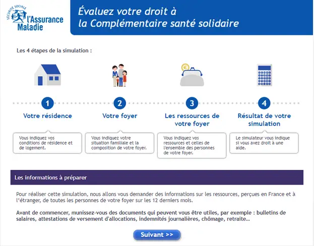 Simulateur de complémentaire santé solidaire : Estimez vos droits