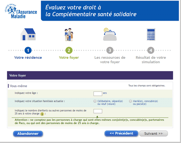 Simulateur de complémentaire santé solidaire : Estimez vos droits